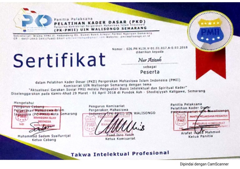 Sertifikat PKD | PDF