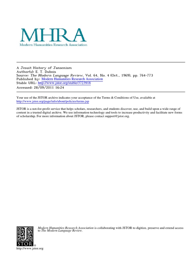 A Jesuit History Of Jansenism Pdf