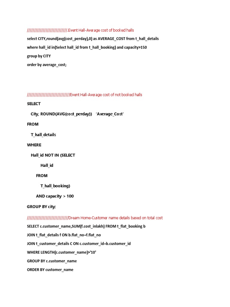 SQL Code Challenges | Download Free PDF | Information Science ...