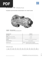 ZF Ecolite 6S 1000 Technical Data | PDF