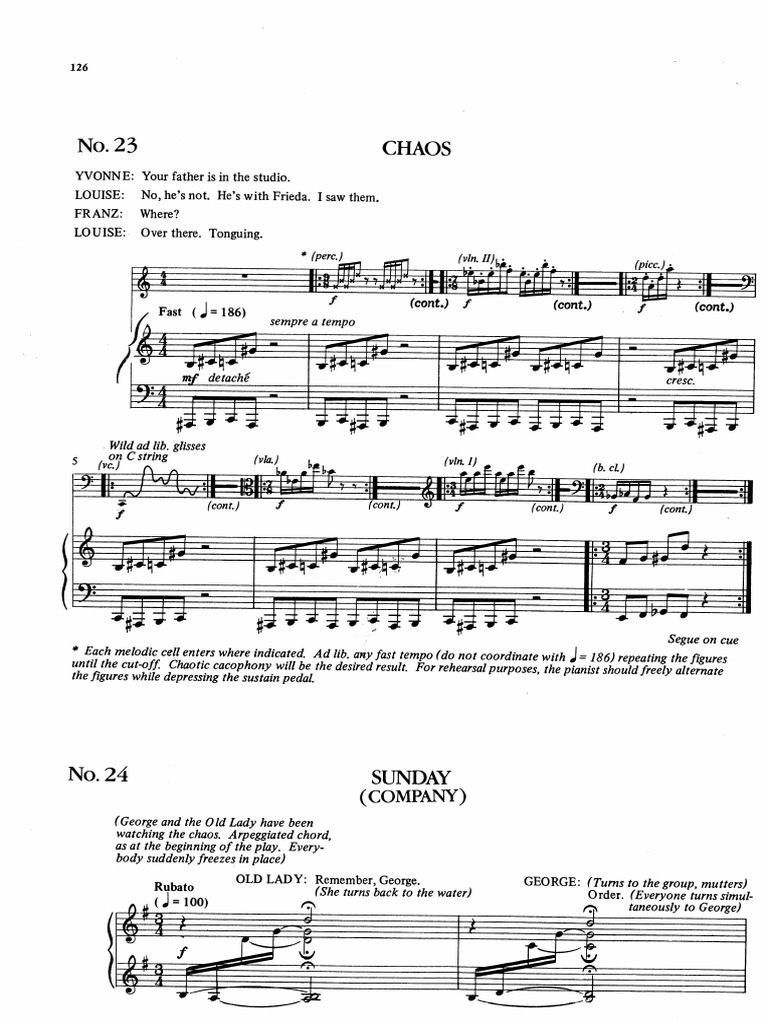 Sunday - Sunday in The Park With George | PDF