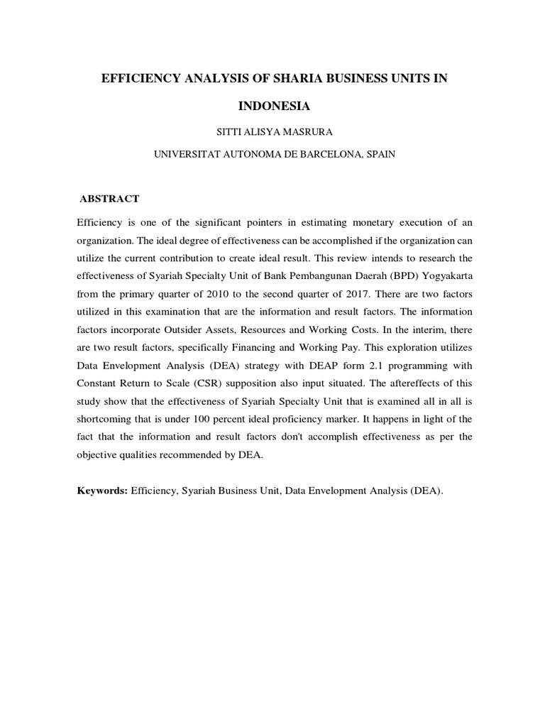 Paper Productivity Alisya | PDF | Banks | Islamic Banking And Finance