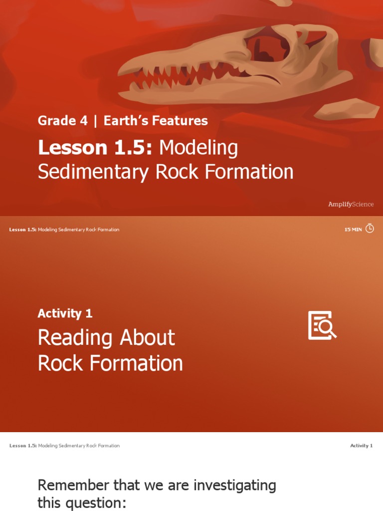 Lesson 1.5: Modeling: Sedimentary Rock Formation | PDF | Sedimentary ...