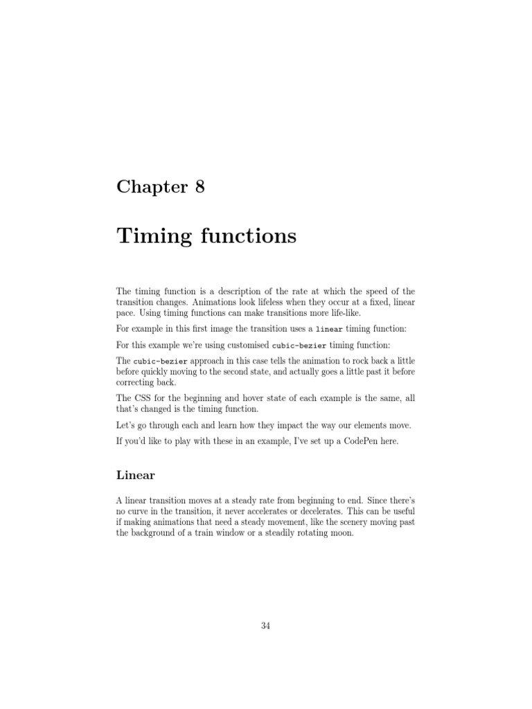 CSS Animation 101 Timing Functions | PDF | Function (Mathematics) CSS Animation 101 Timing Functions | PDF | Function (Mathematics)