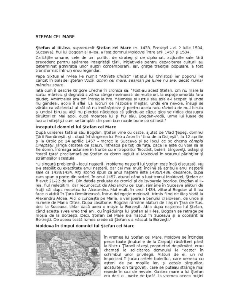 Stefan Cel Mare | PDF