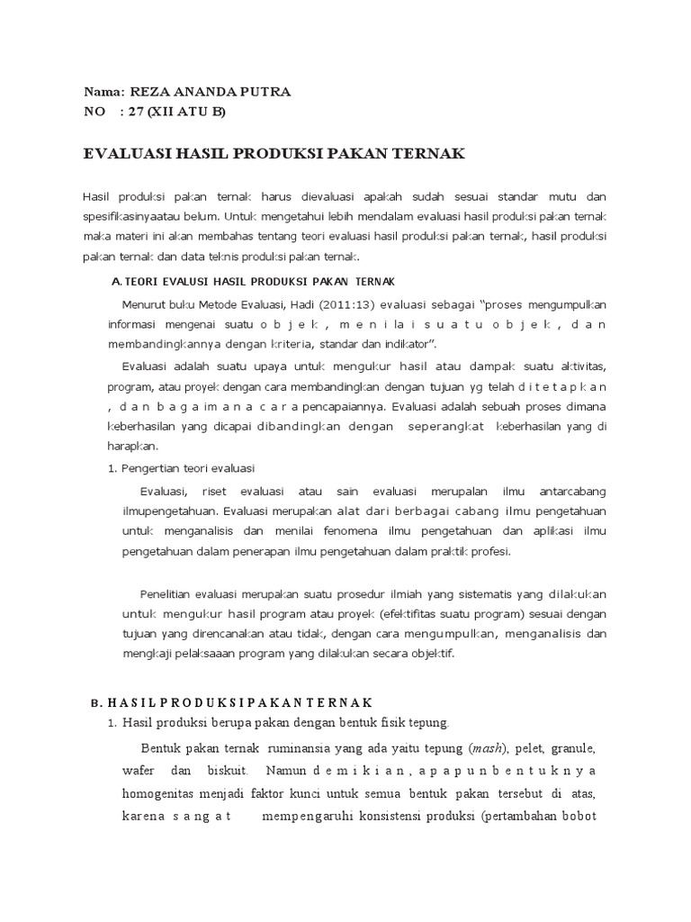 Tugas 5 Pakan Rangkuman | PDF