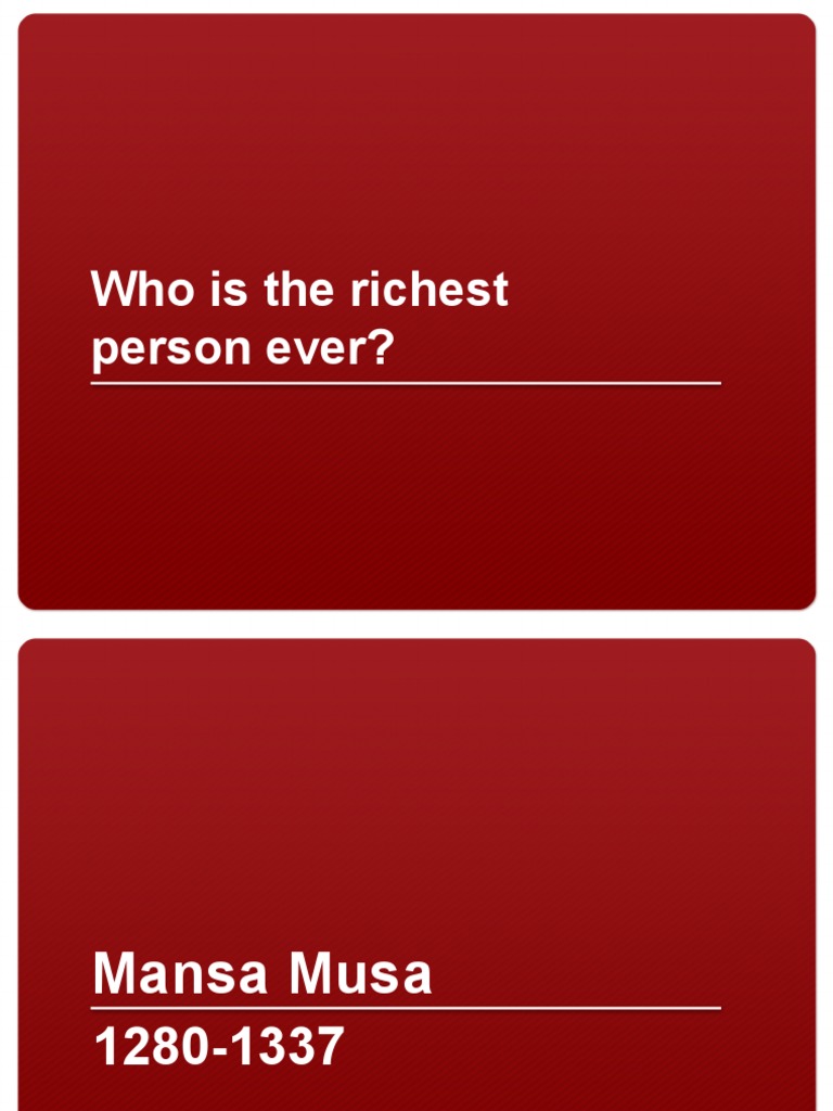 Mansa Musa | PDF