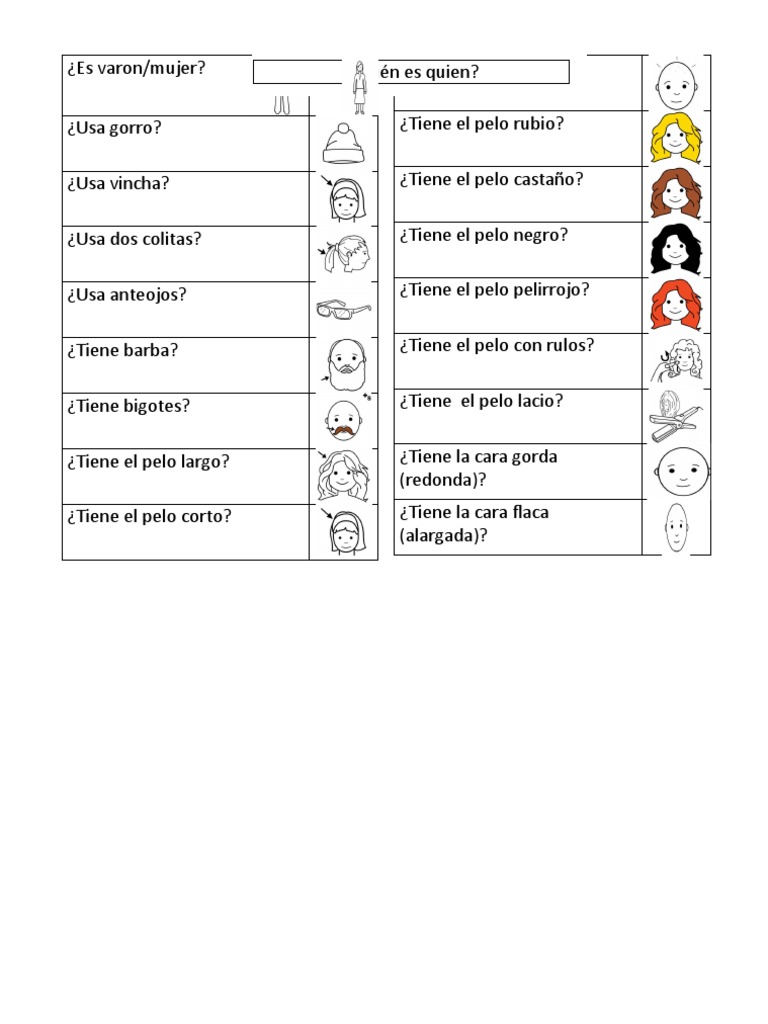 Preguntas Quien Es Quien | PDF