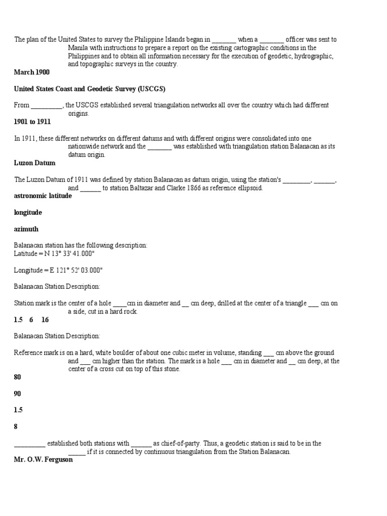 Geodetic Surveying - DMC 2010-13 (Geodetic Control Survey) | PDF ...