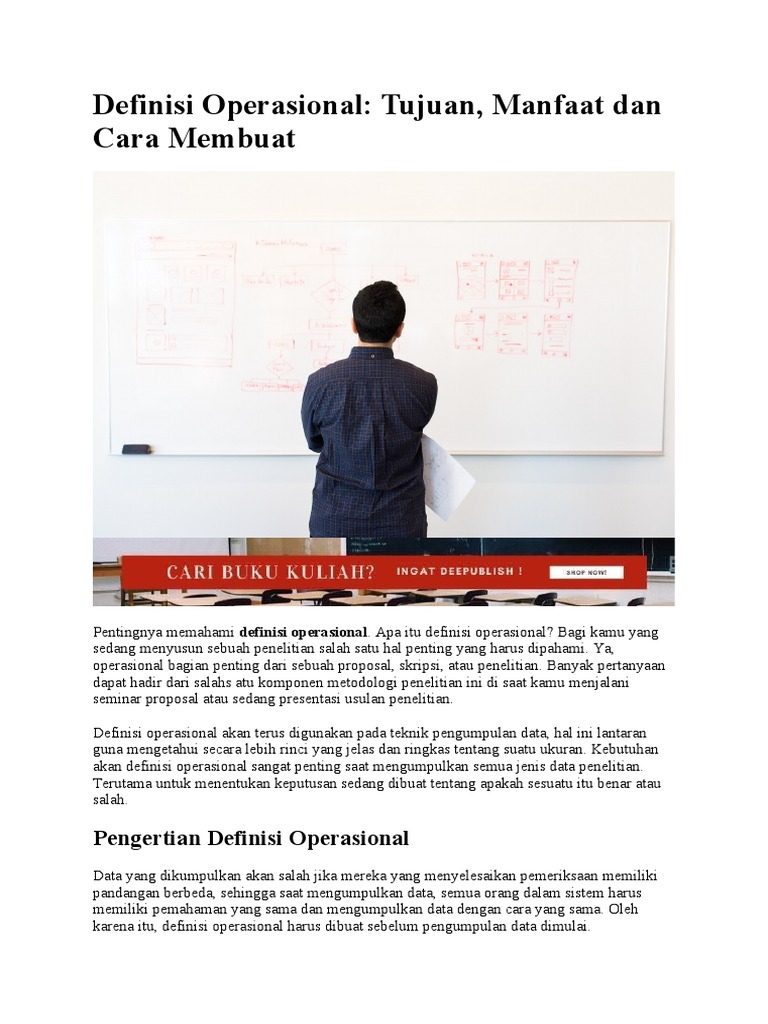 Definisi Operasional | PDF