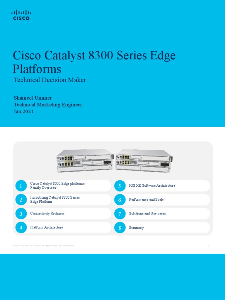 Cisco Catalyst 8300 Series Edge Platforms: Technical Decision Maker ...