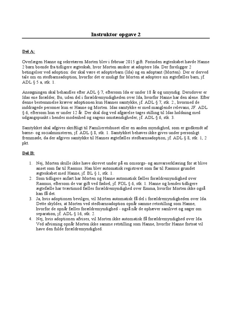 Instruktor Opgave 2 | PDF