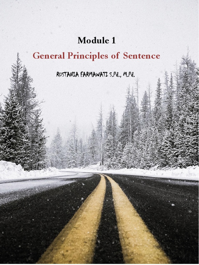 General Principles of Sentence: Rustania Farmawati S.PD., M.PD | PDF ...