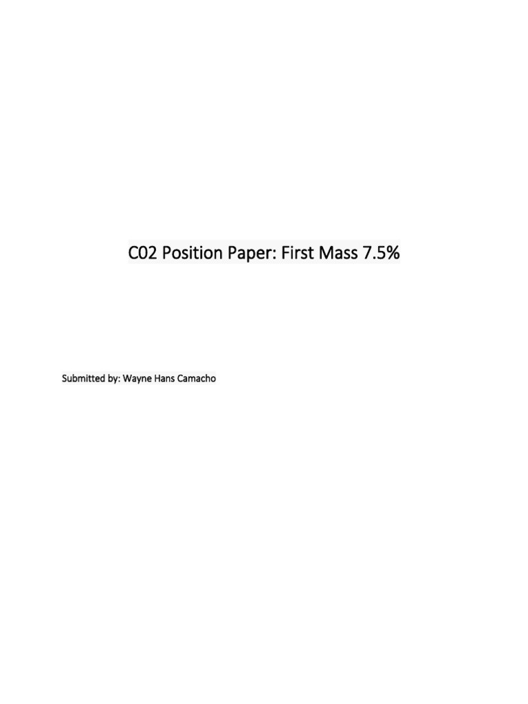 C02 Position Paper | PDF | Social Science | Religion & Spirituality