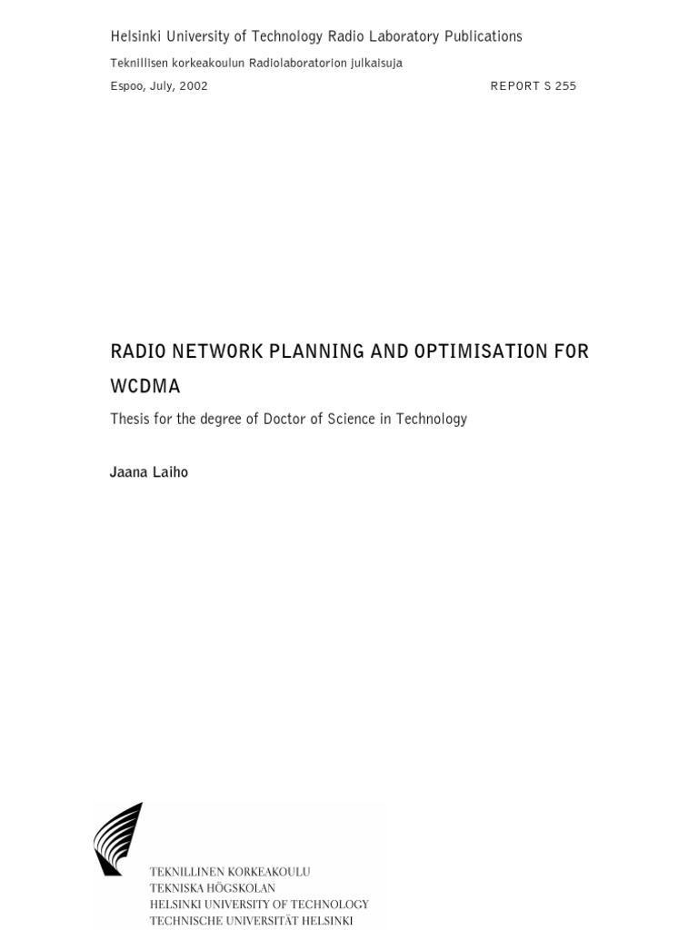 Radio Network Optimization | PDF