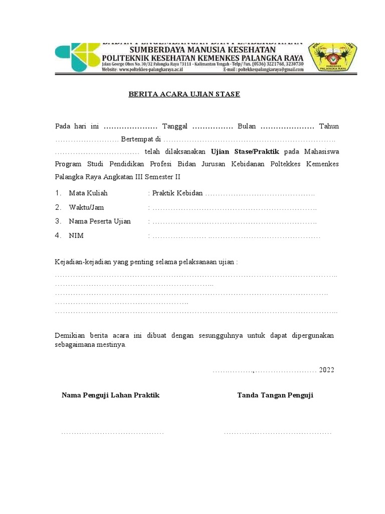 Bap Seminar Dan Ujian Stase | PDF