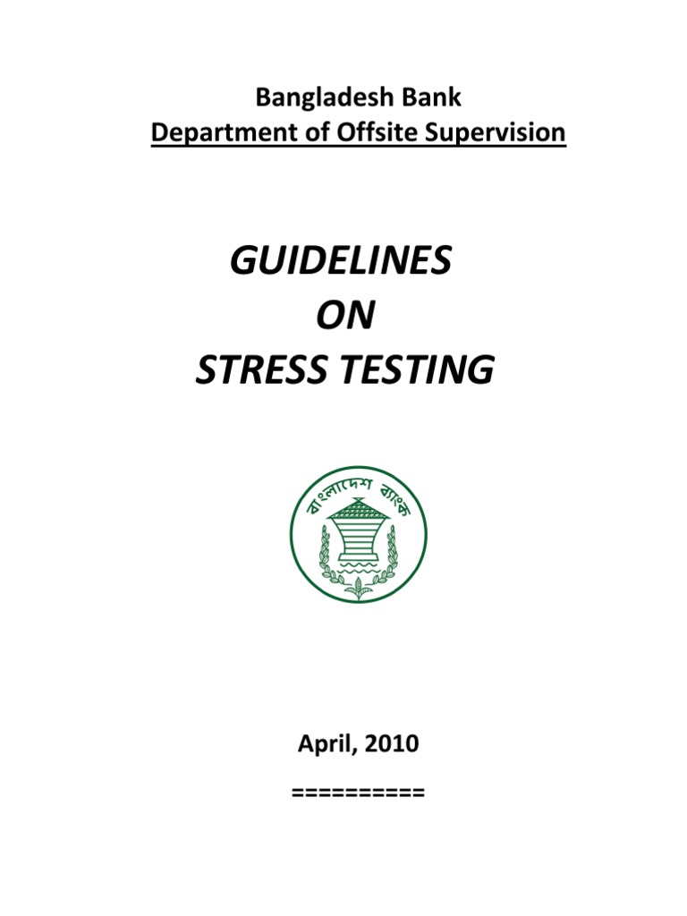 Stress Testing Guidelines for Banks | PDF | Bond Duration | Stress Test ...
