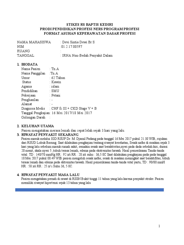 Laporan Kasus DEVI SINTIA DEWI | PDF