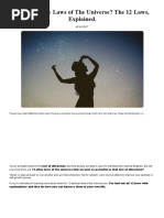 The 12 Universal Laws PDF | PDF | Dream | Universe