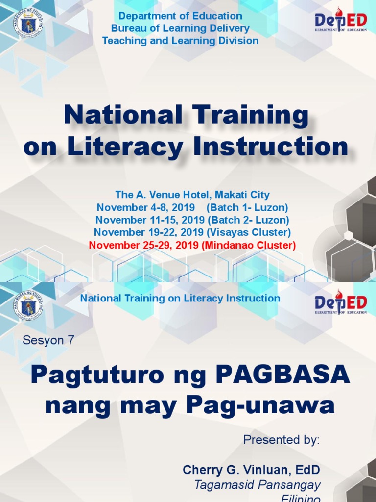 Sesyon 6 - Pagtuturo NG Pagbasa NG May Pag-Unawa | PDF
