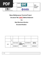 Method Statement For Structural Fabrication & Erection | PDF ...