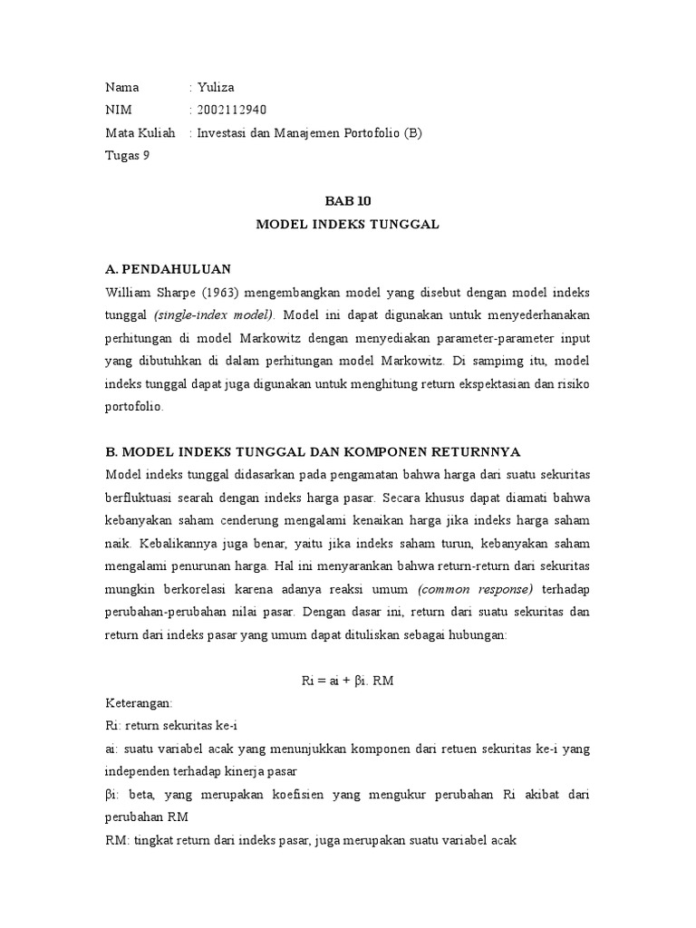 RMK Individu Bab 10 | PDF