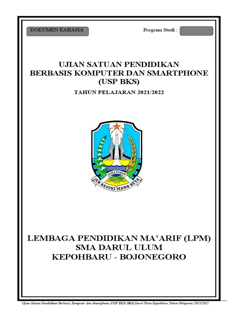 Blanko Soal USP BKS Baru | PDF