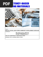CBLM - Bookkeeping NC III (Aporbo, J) | PDF | Expense | Bookkeeping
