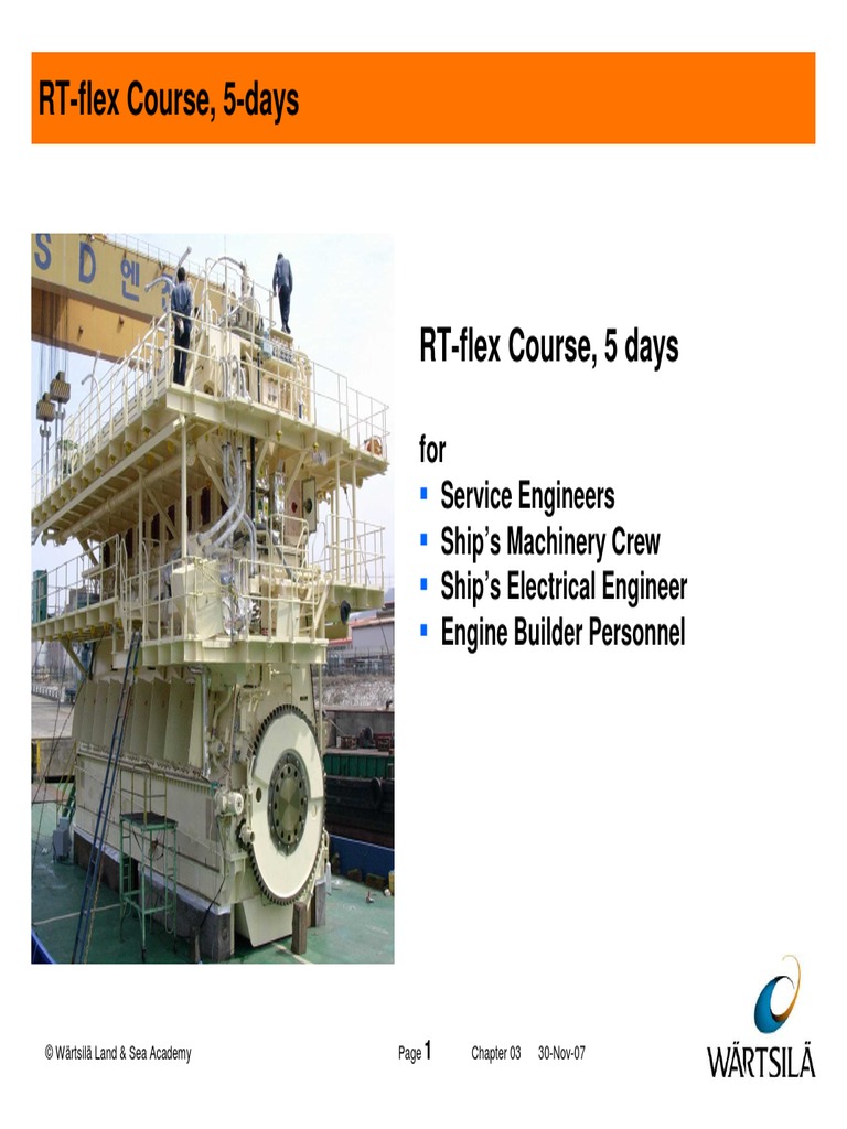 RT-flex Course, 5-Days: For Service Engineers Ship's Machinery Crew ...
