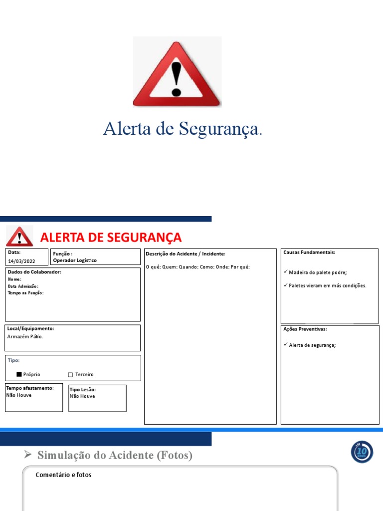 Alerta de Segurança no Armazém Pátio | PDF