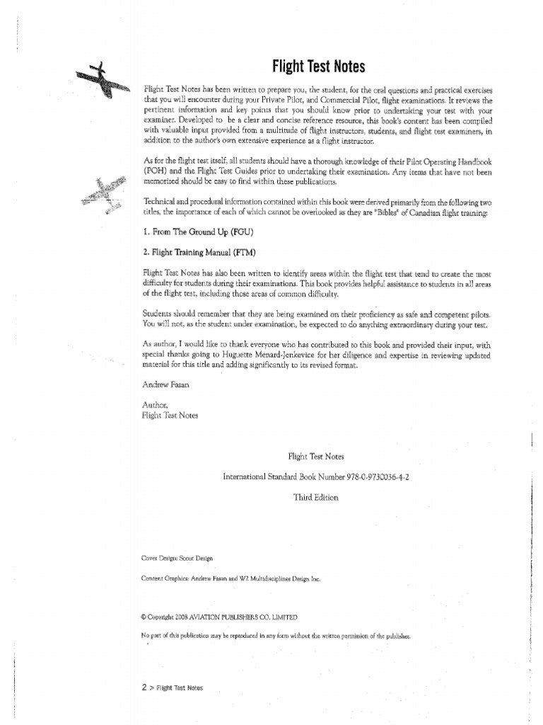 Flight Test Notes | PDF