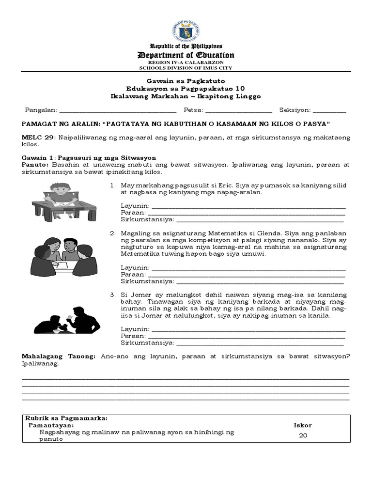 Esp-G10 Q2 Week-7 | PDF