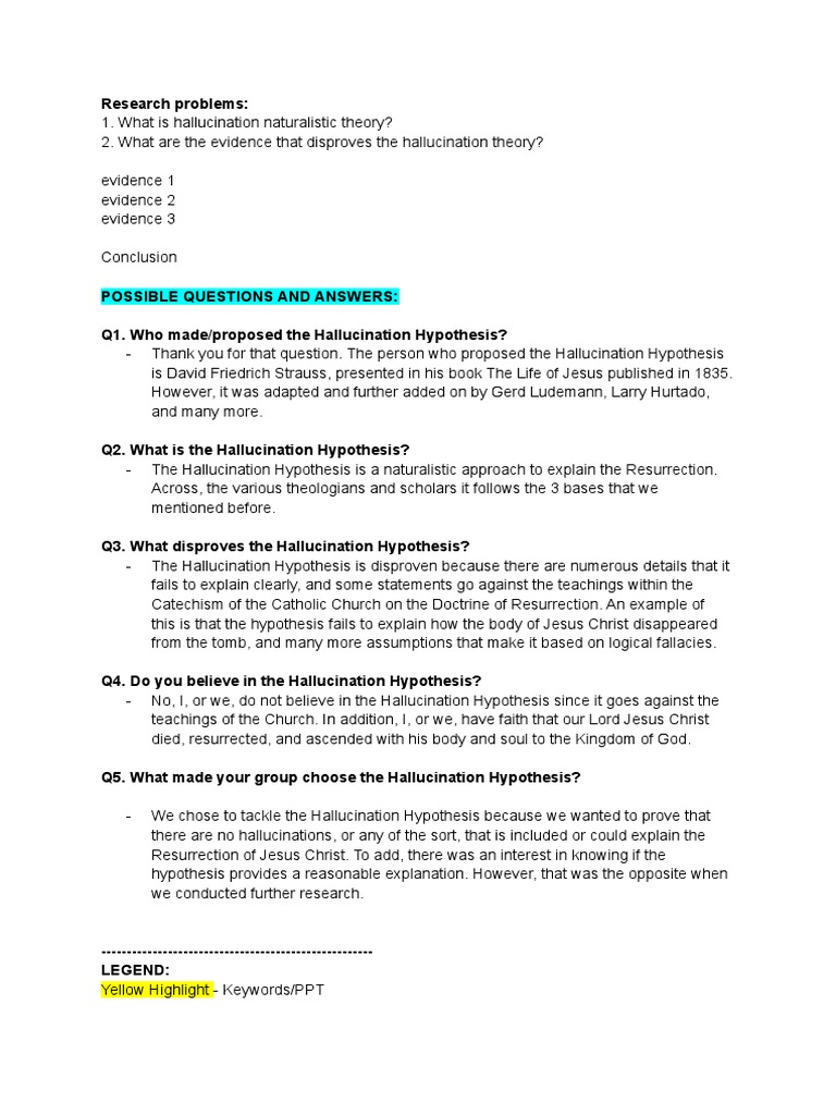Disproving Hallucination Theory | PDF | Resurrection Of Jesus | Jesus