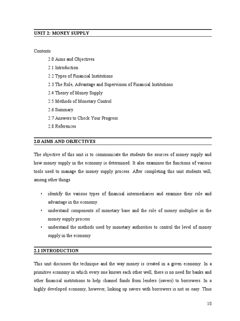 Understanding Money Supply Concepts | PDF | Money | Money Supply
