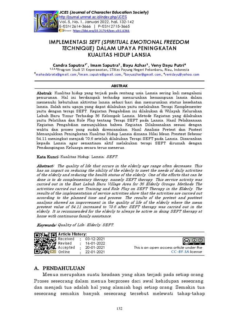 Terapi Komplementer Seft | PDF | Pengembangan Diri