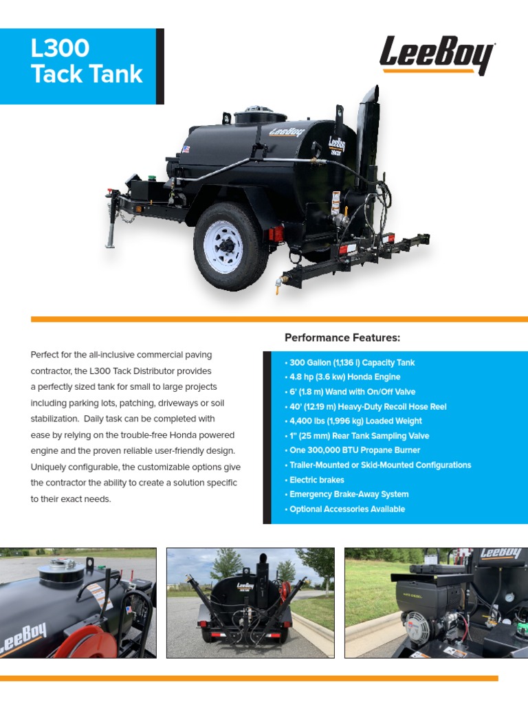 L300 Tack Tank: Performance Features | PDF | Diesel Engine | Horsepower