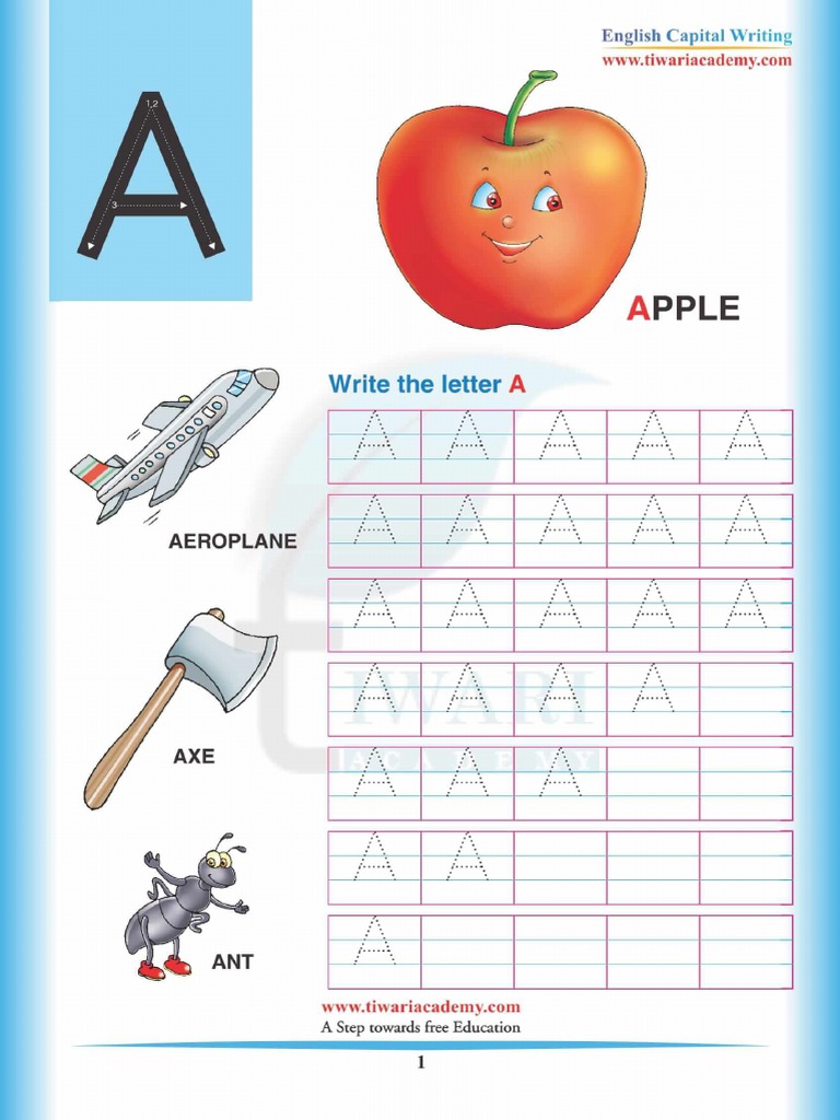 Nursery English Writing 1 1 | PDF