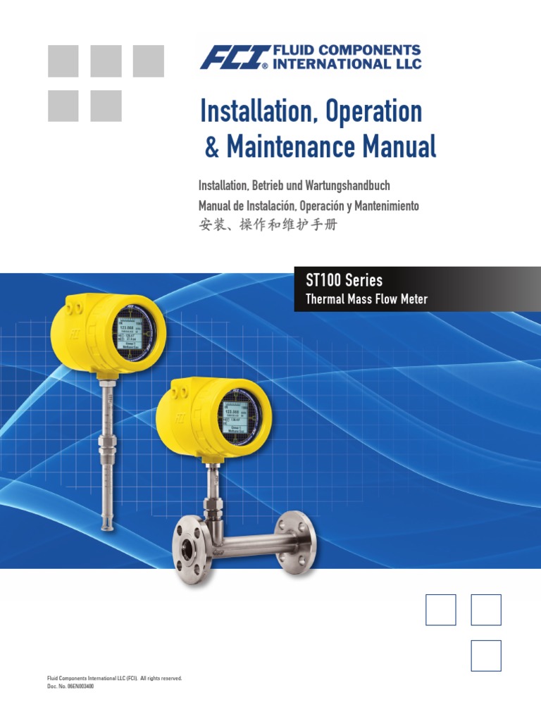 ST100 Series Complete Manual 06EN003400f | PDF | Flow Measurement ...