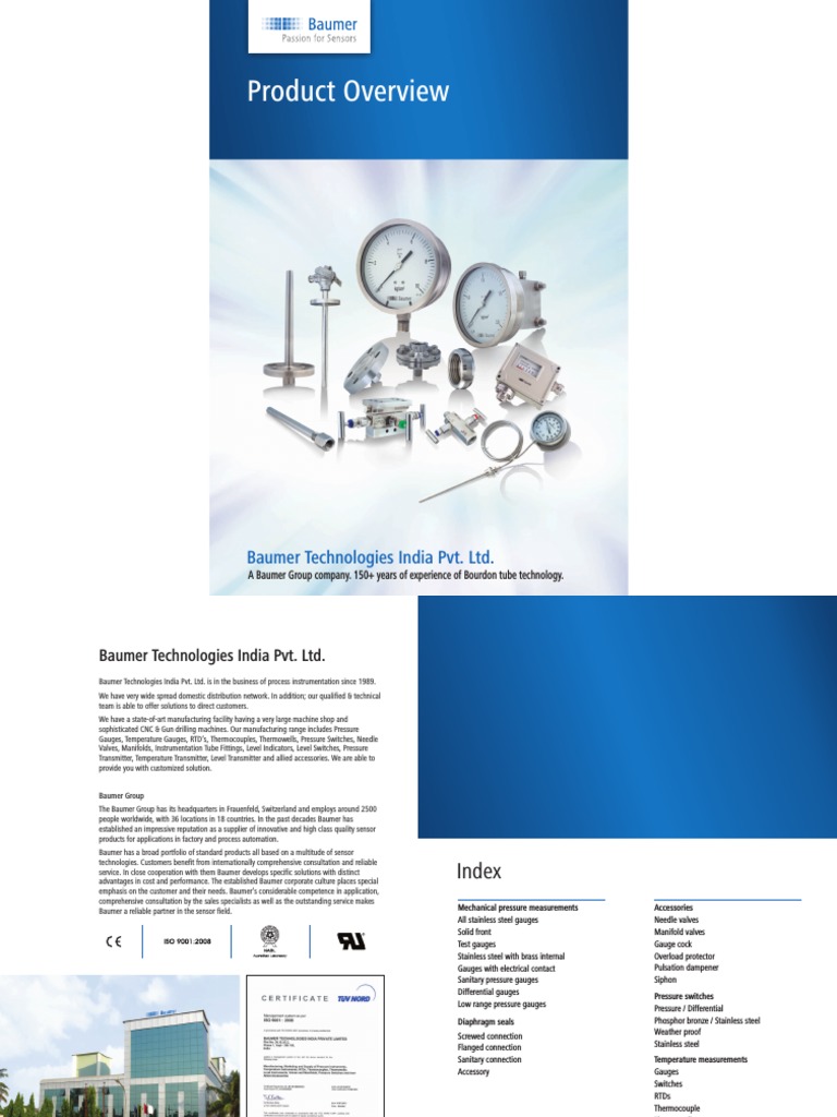 Baumer Catalogue | PDF