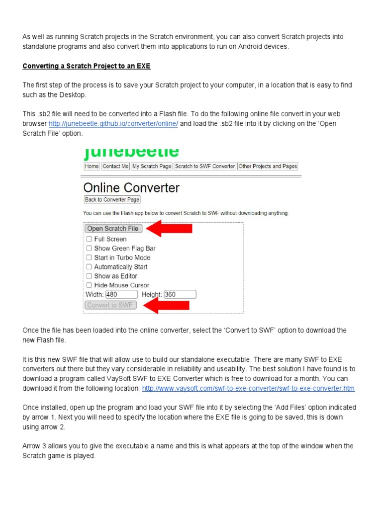 Convert Scratch | PDF | Scratch (Programming Language) | Adobe Flash