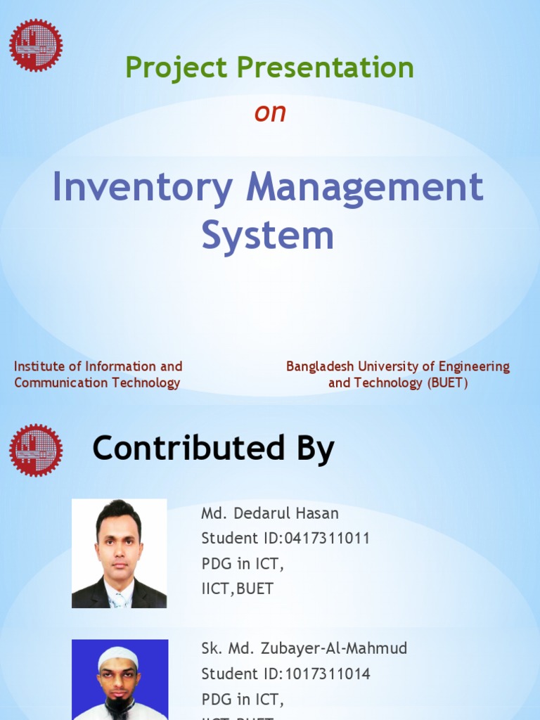 Project Presentation: Inventory Management System | PDF