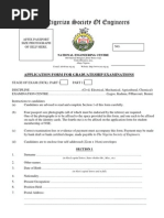 ECSA Candidate Registration Application Form | PDF | Cheque | Banks
