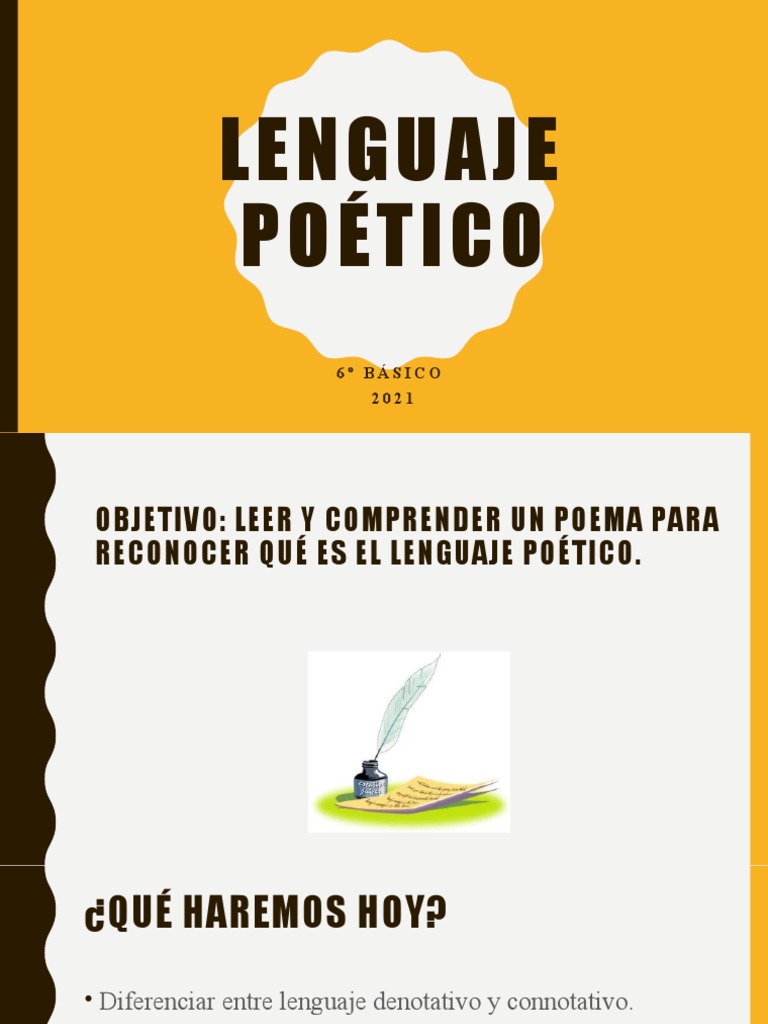 Lenguaje Poético | PDF