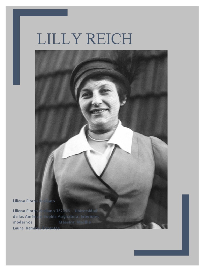 Lilly Reich Final Escrito Casi | PDF | Diseño