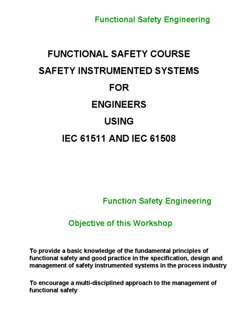 Introduction To Functional Safety | PDF | Safety | Systems Engineering