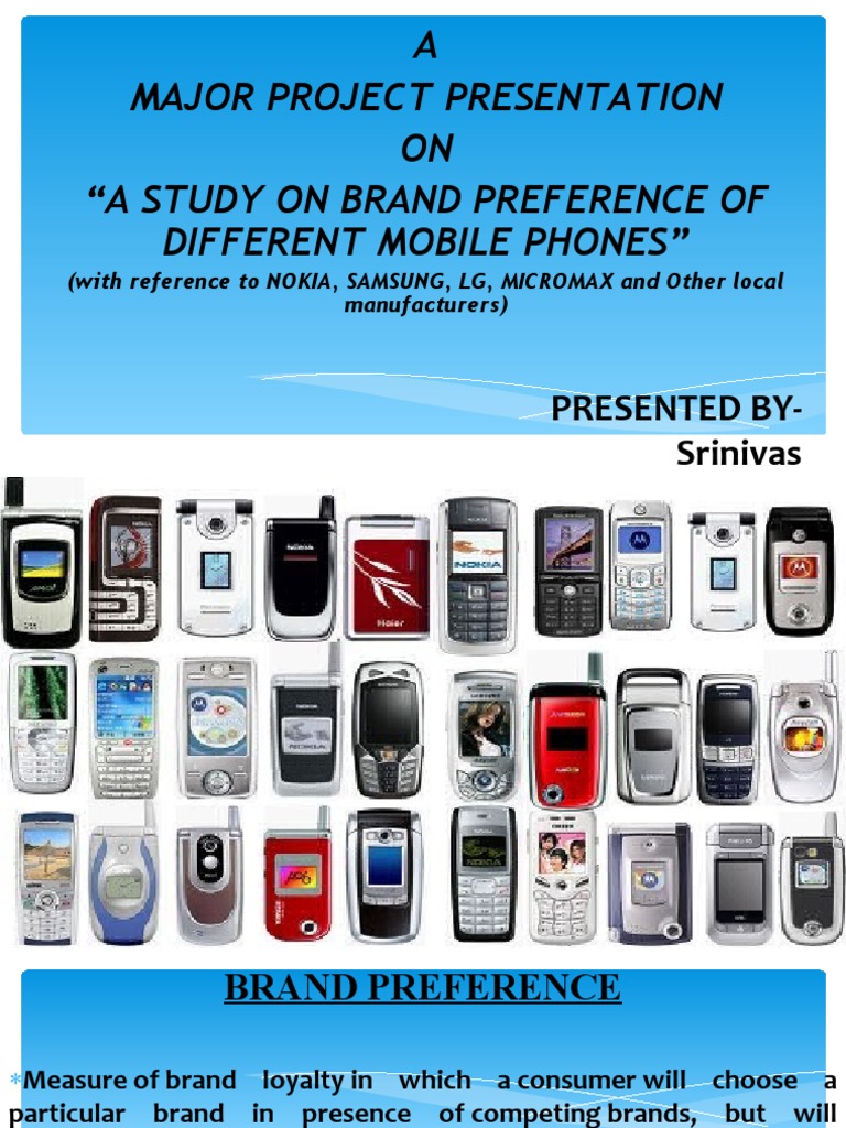 A Major Project Presentation ON "A Study On Brand Preference of ...