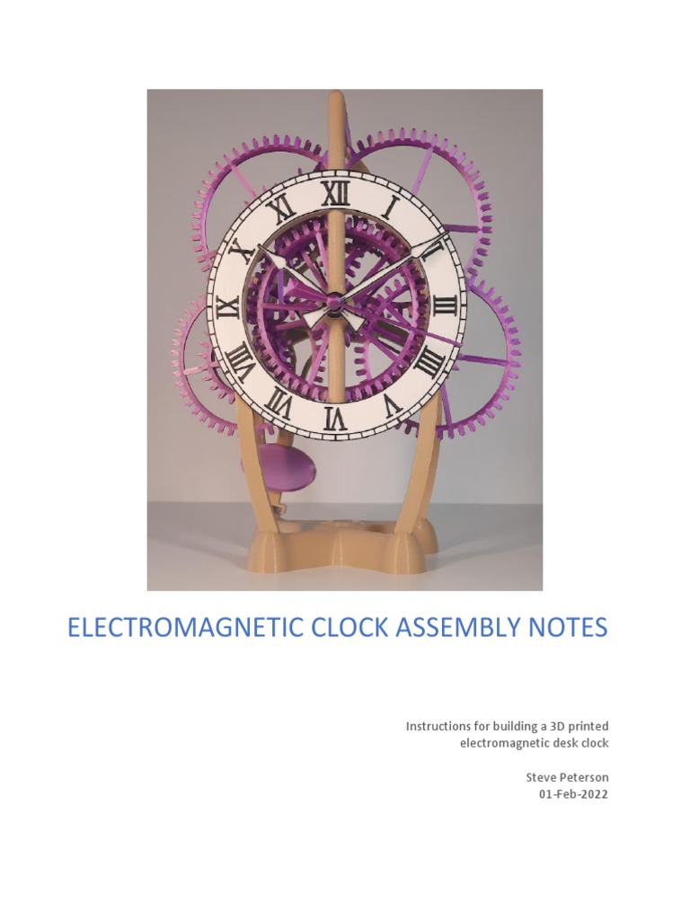 Electronic Clock | PDF | Pendulum | Gear