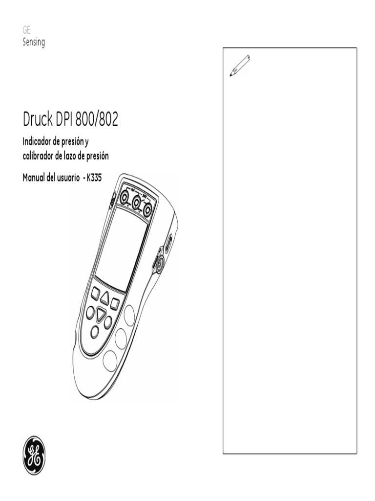 Manual Dpi 800 Calibracion | PDF