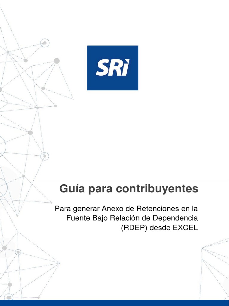 Generación Anexo RDEP en Excel 2025 | PDF | Microsoft Excel | Microsoft