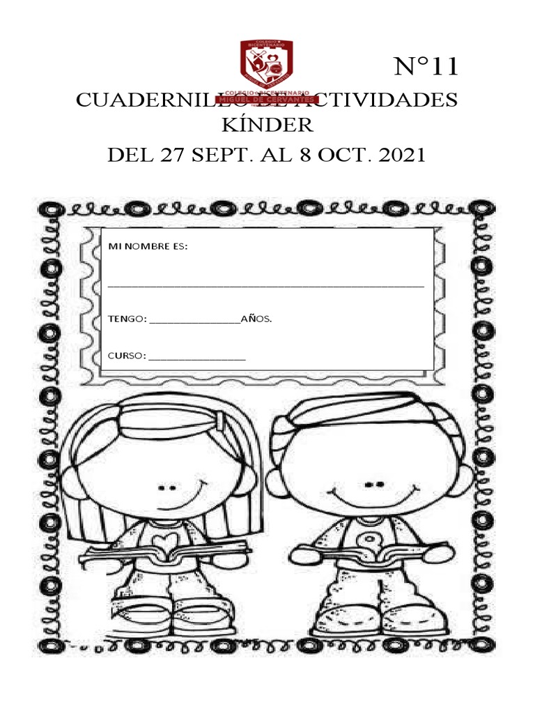 Cuadernillo Kinder | PDF